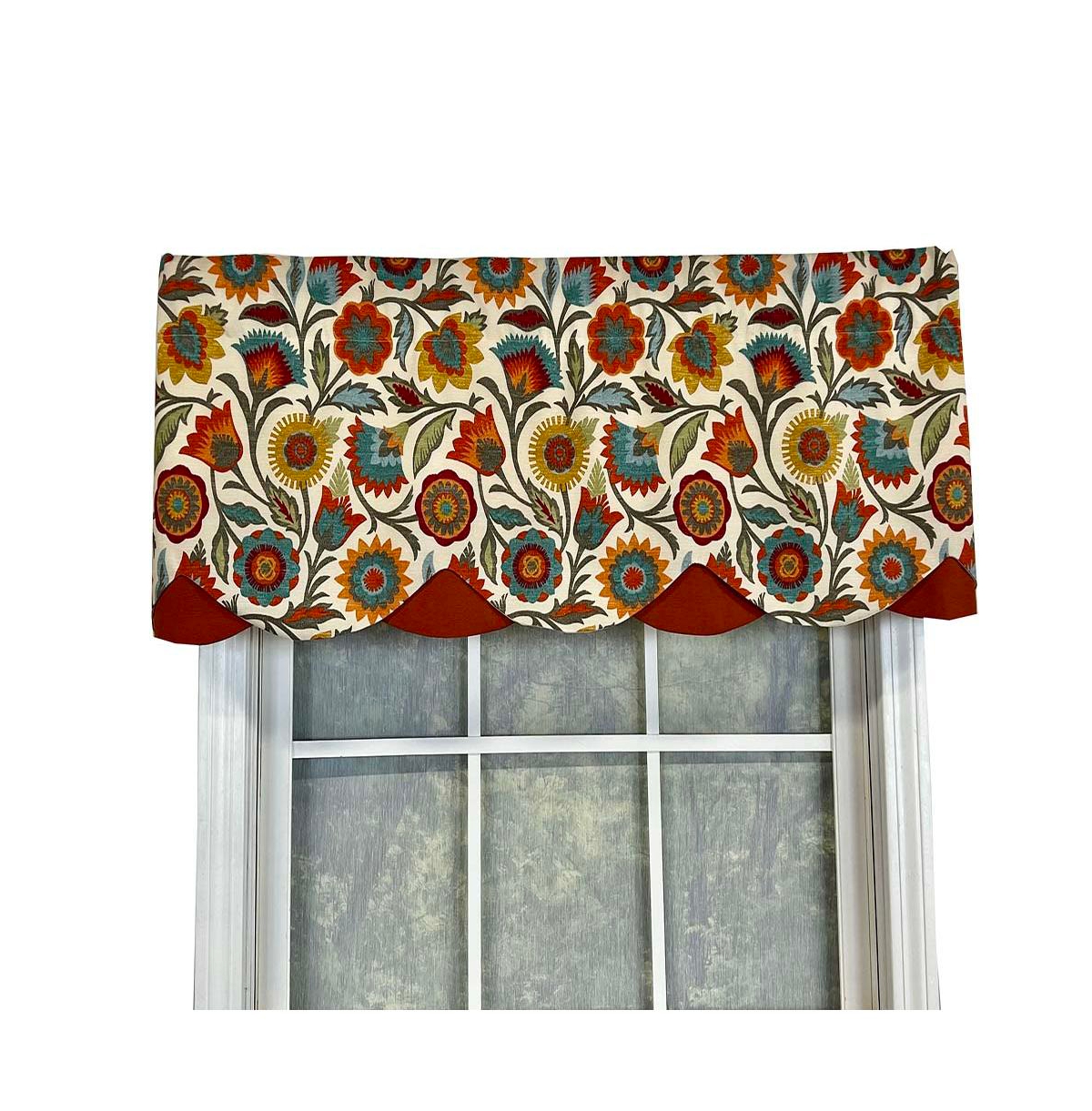 Click here for Rlf Home Fiesta Floral Petticoat Window Treatment... prices