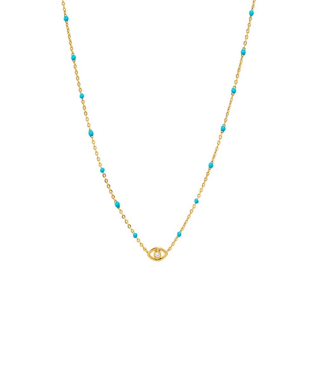 Click here for by Adina Eden Evil Eye Turquoise Beaded Necklace -... prices