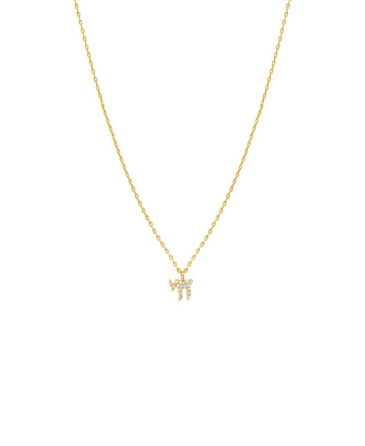 Click here for by Adina Eden Mini Pave Gold Plated Chain Pendant... prices
