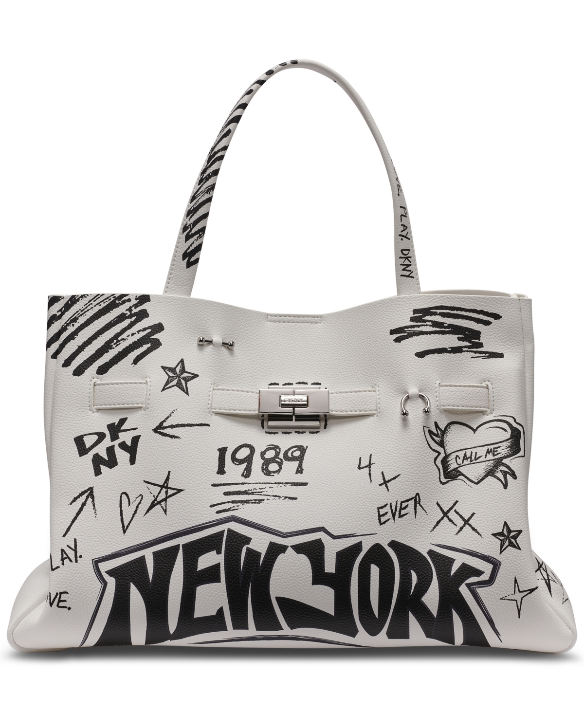 Click here for Dkny Bryar Large Satchel Bag - Marshmallow prices
