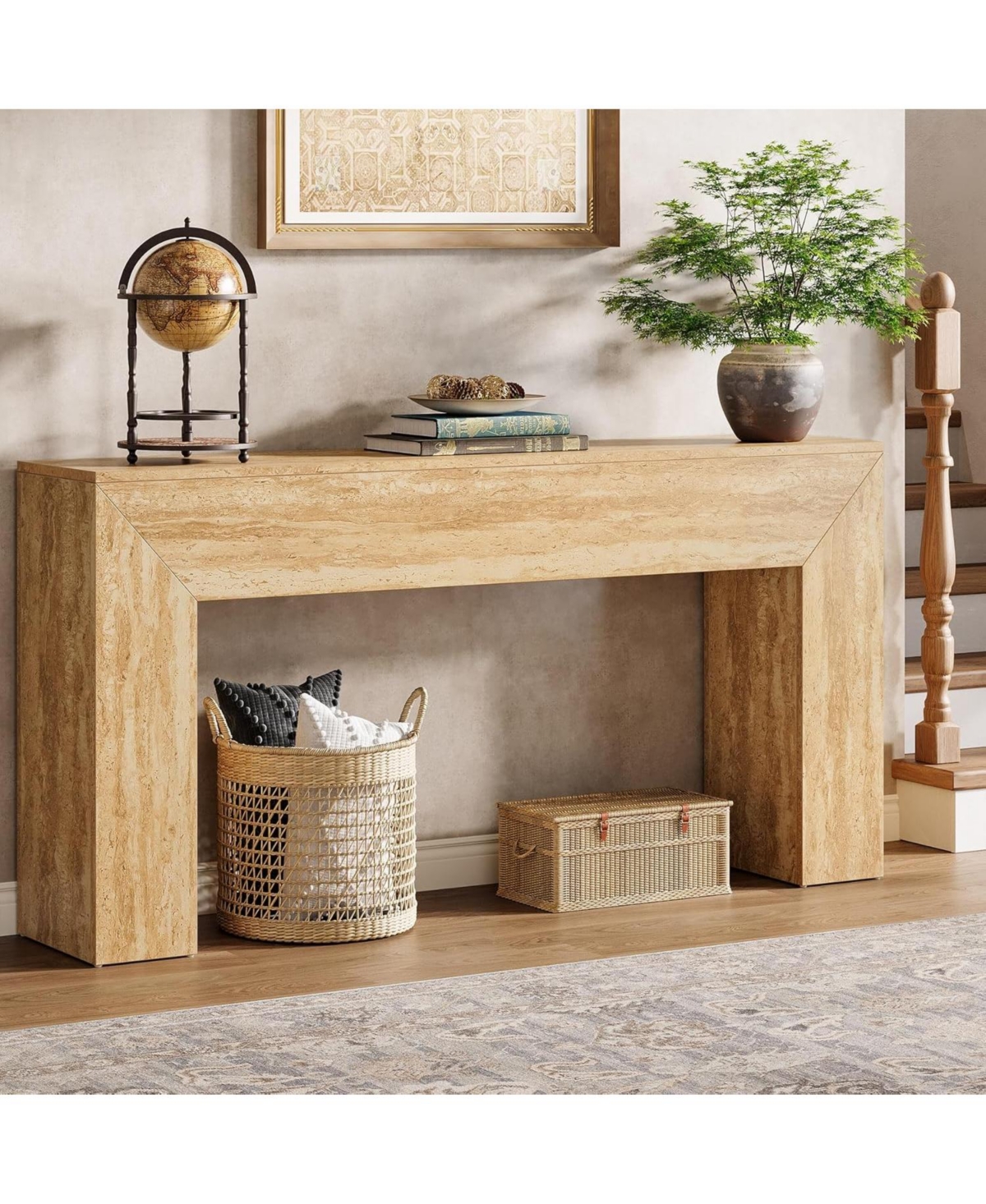 Click here for Tribesigns 63" Modern Entryway Table  Narrow... prices