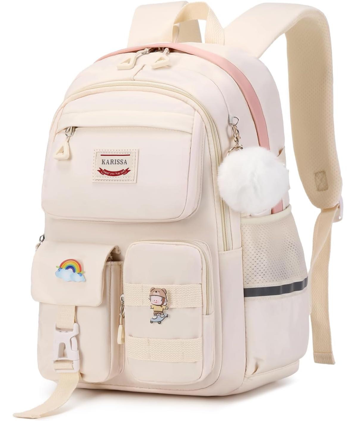 Click here for Batfox Girls Backpack 3 Pcs Set Multiple Pockets -... prices