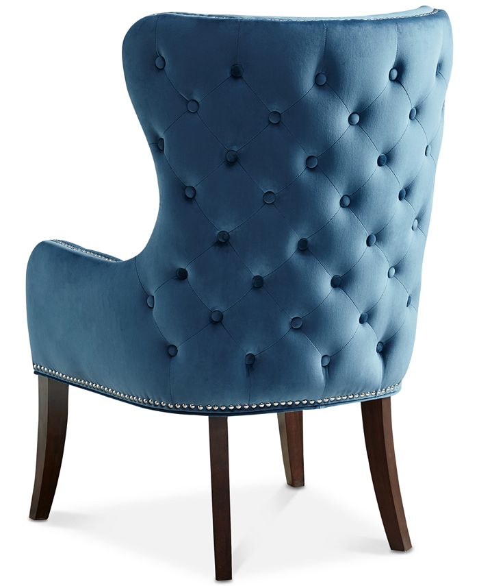 Furniture Jerry Button Tufted Accent Chair - Macy's