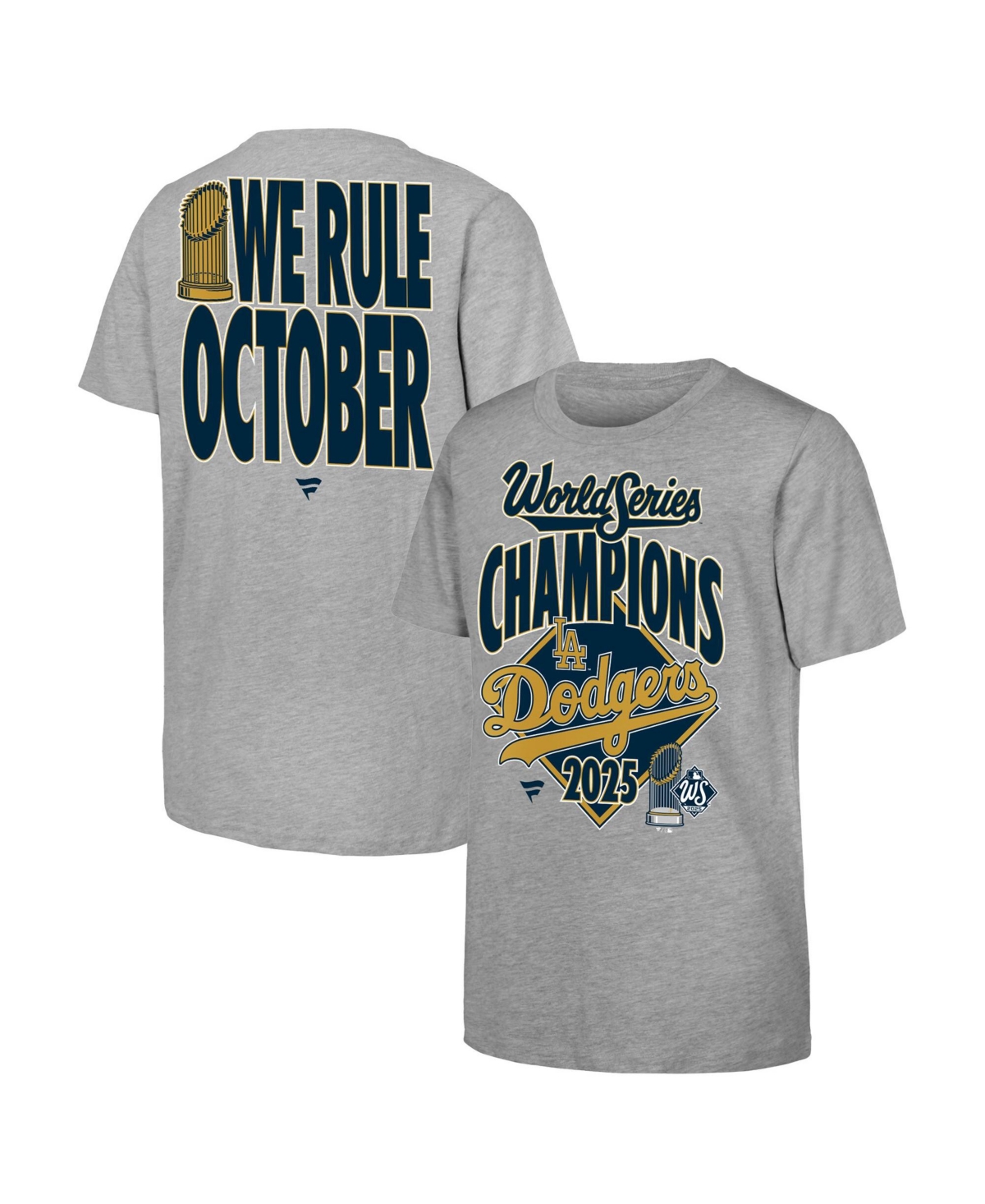 Click here for Fanatics Big Boys and Girls Heather Gray Los Angel... prices