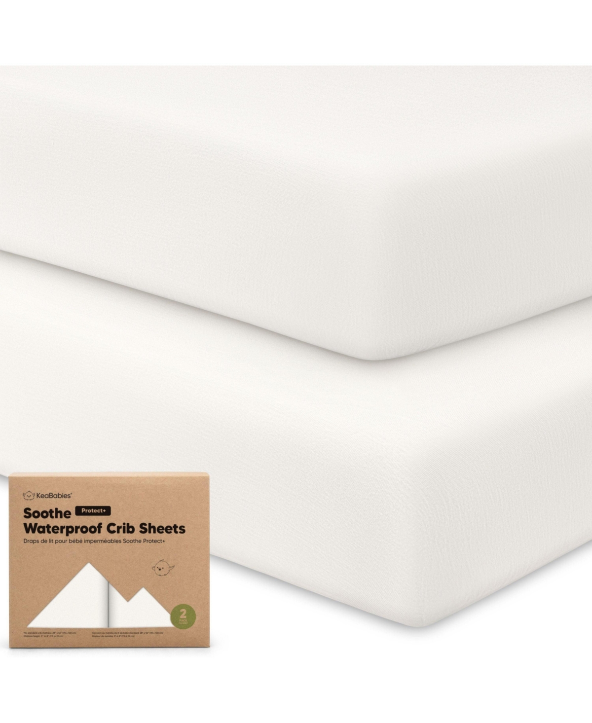 Click here for KeaBabies 2pk Soothe Waterproof Fitted Crib Sheets... prices