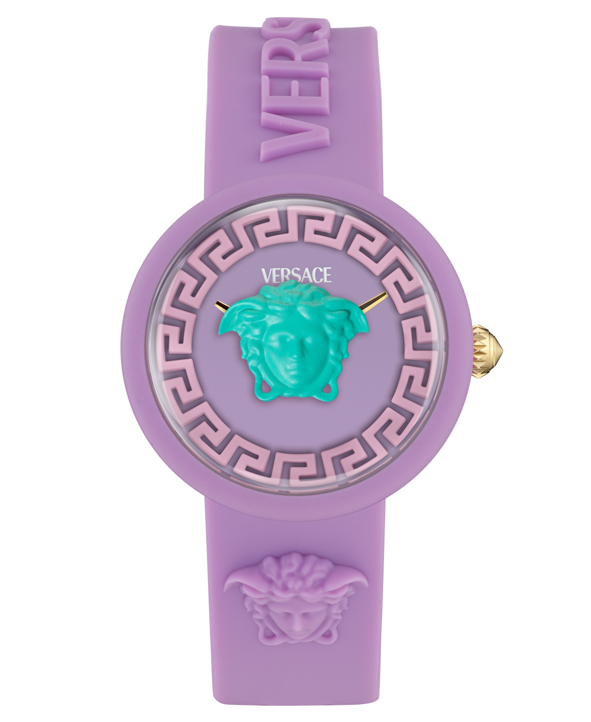 Click here for Versace Kids Medusa Pop Purple Silicone Strap Watc... prices