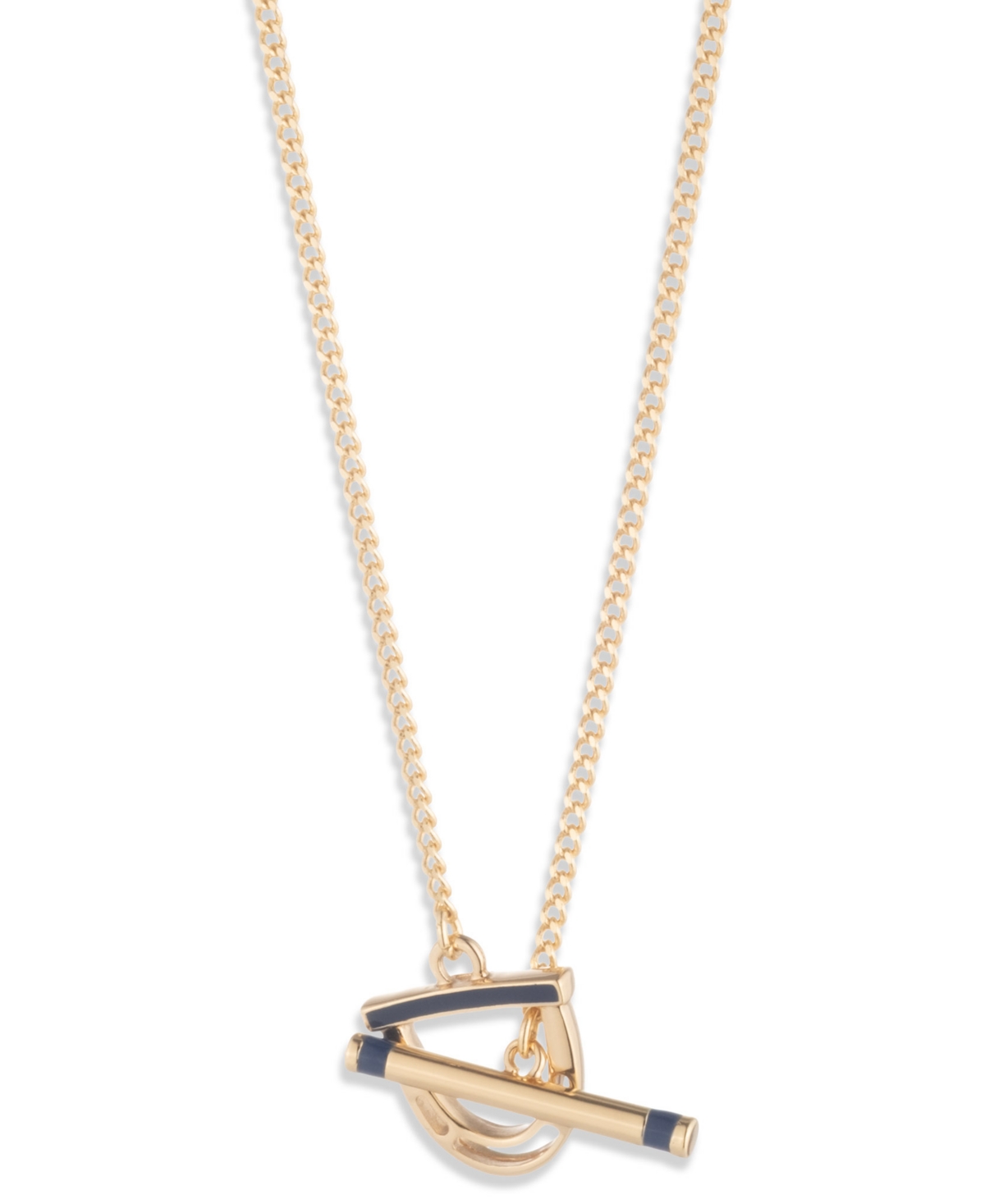 Click here for Lauren Ralph Lauren Gold-Tone Stirrup Pendant Neck... prices