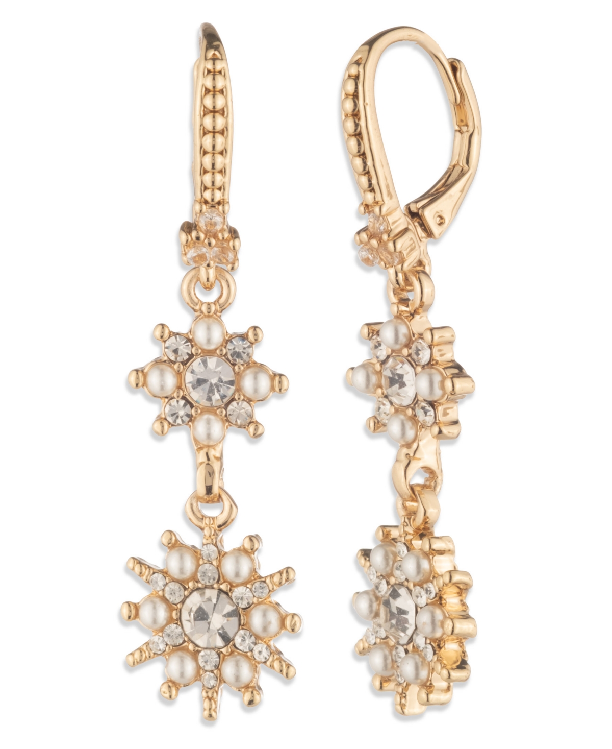 Click here for Marchesa Glass Stone and Imitation Pearl Star Doub... prices