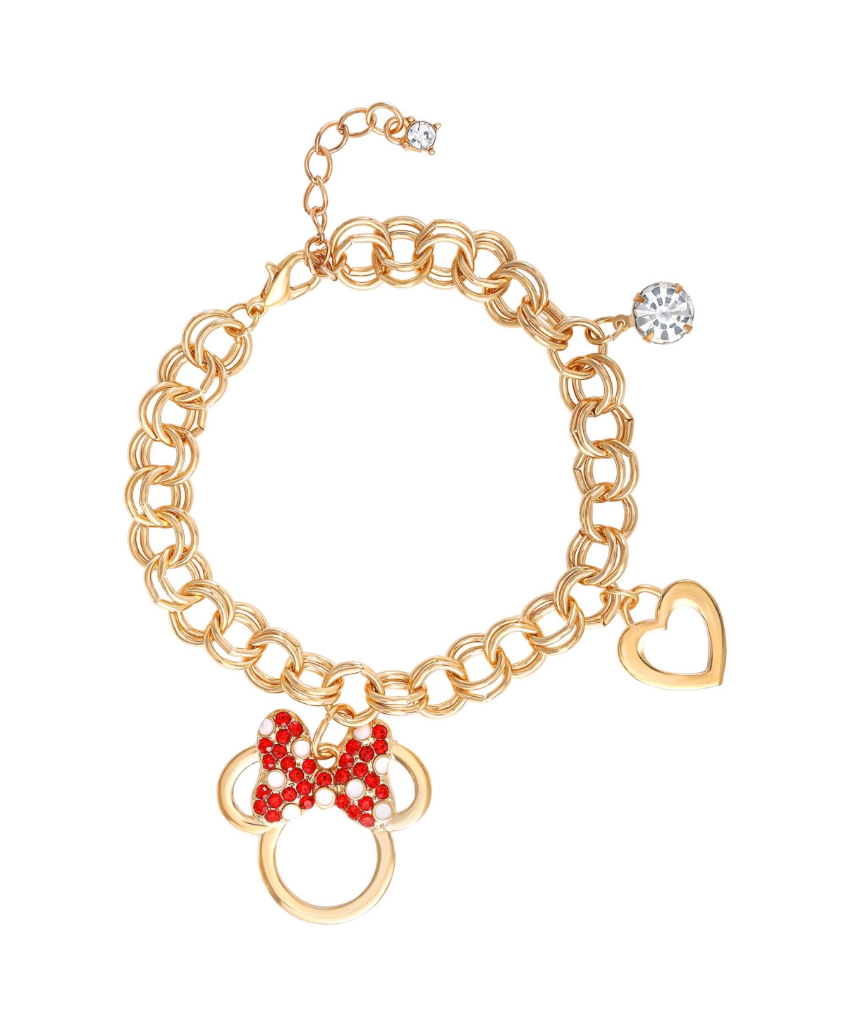 Click here for Disney Minnie Mouse Bow Charm Bracelet  7 +1 Chain... prices