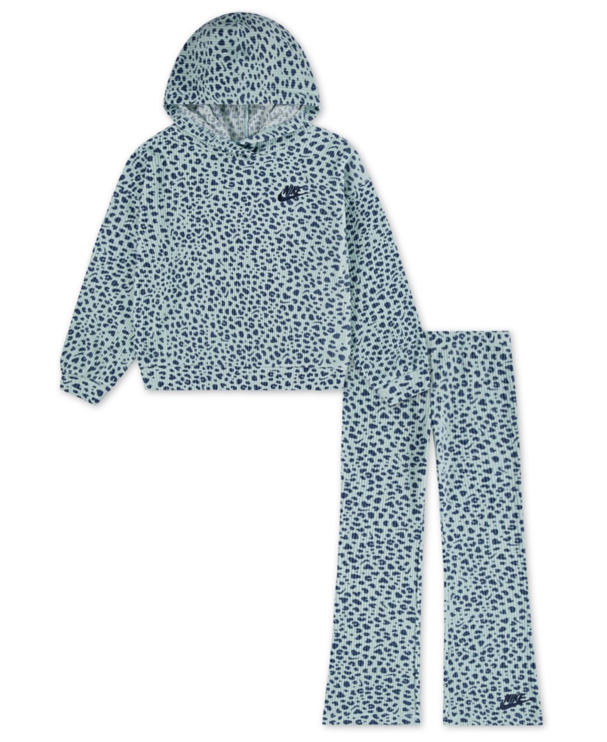 Click here for Nike Girls 2T-6X 2-Piece Animal Print Hoodie and F... prices