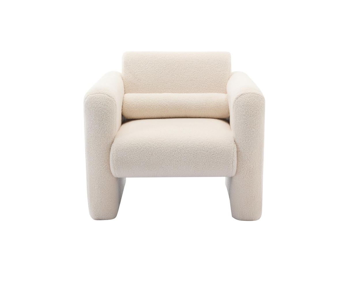 Click here for Casainc Modern Lambskin Chair Padded Reading Armch... prices