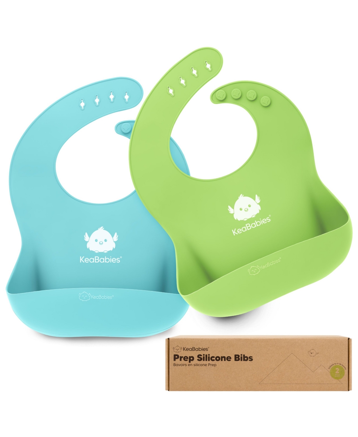 Click here for KeaBabies 2-Pack Silicone Bibs For Babies  Food Gr... prices
