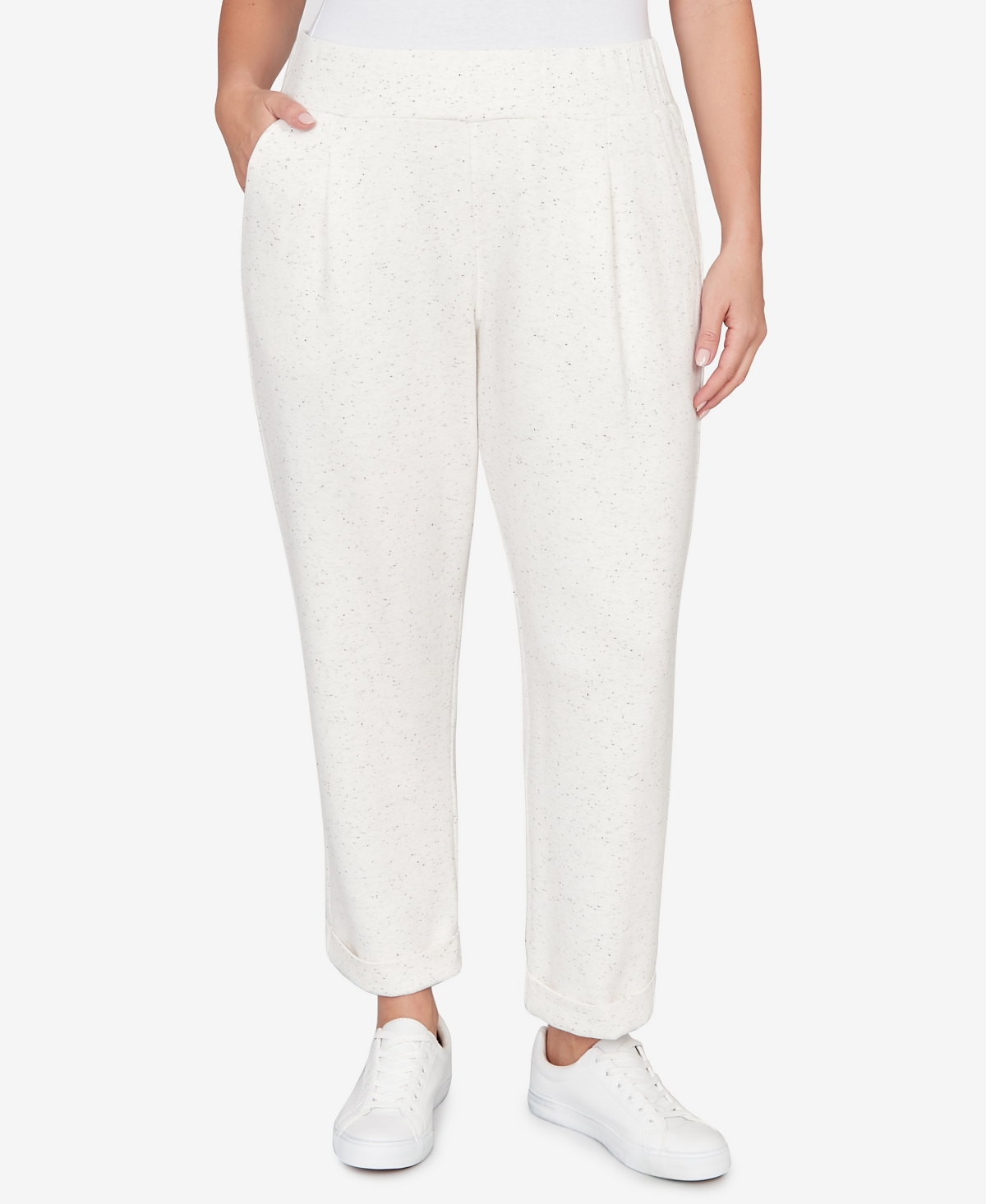 Click here for Ruby Rd. Plus Size Ultra Soft Knit Cuffed Ankle Pa... prices