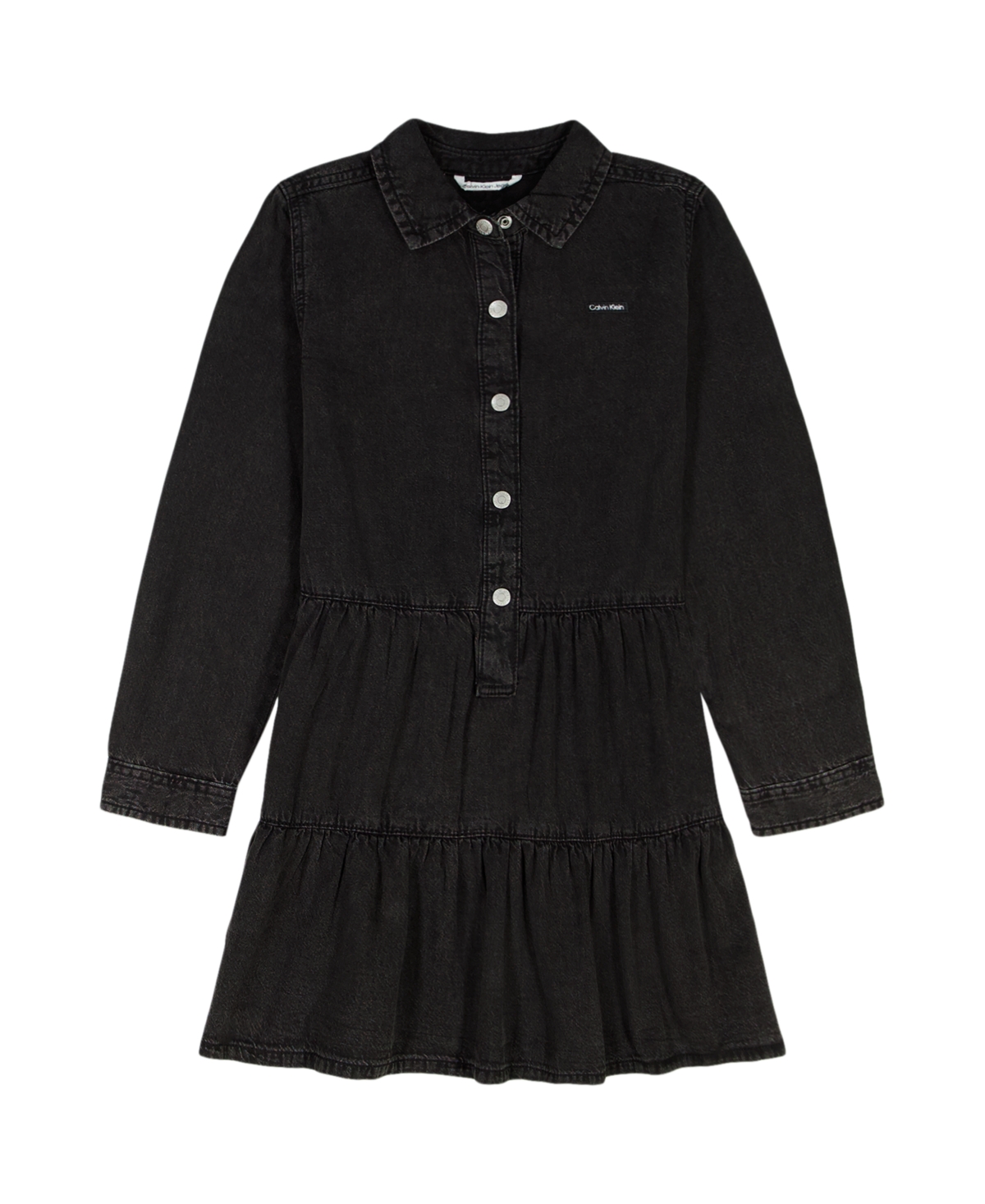 Click here for Calvin Klein Girls 7-16 Long-Sleeve Denim Shirt Dr... prices