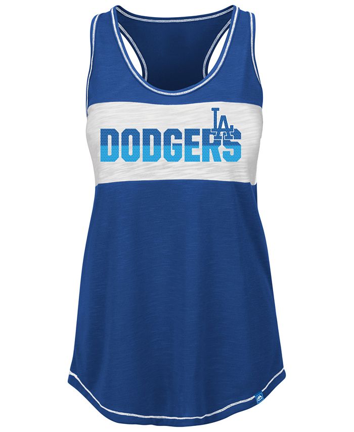 Majestic Women's Los Angeles Dodgers Gametime Glitz Tank Top - Macy's