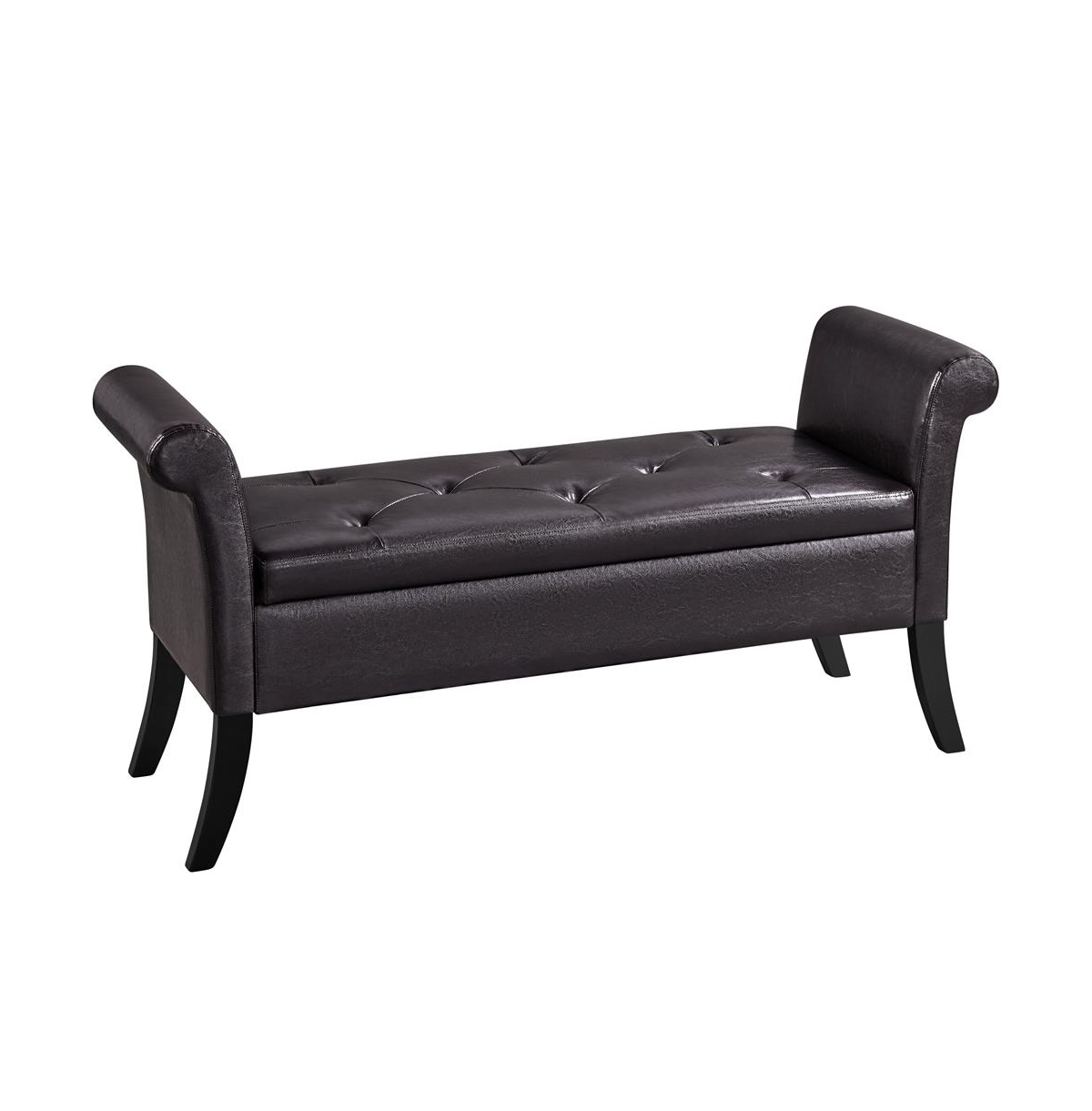 Click here for Yaheetech Upholstered Faux Leather Accent Vintage... prices