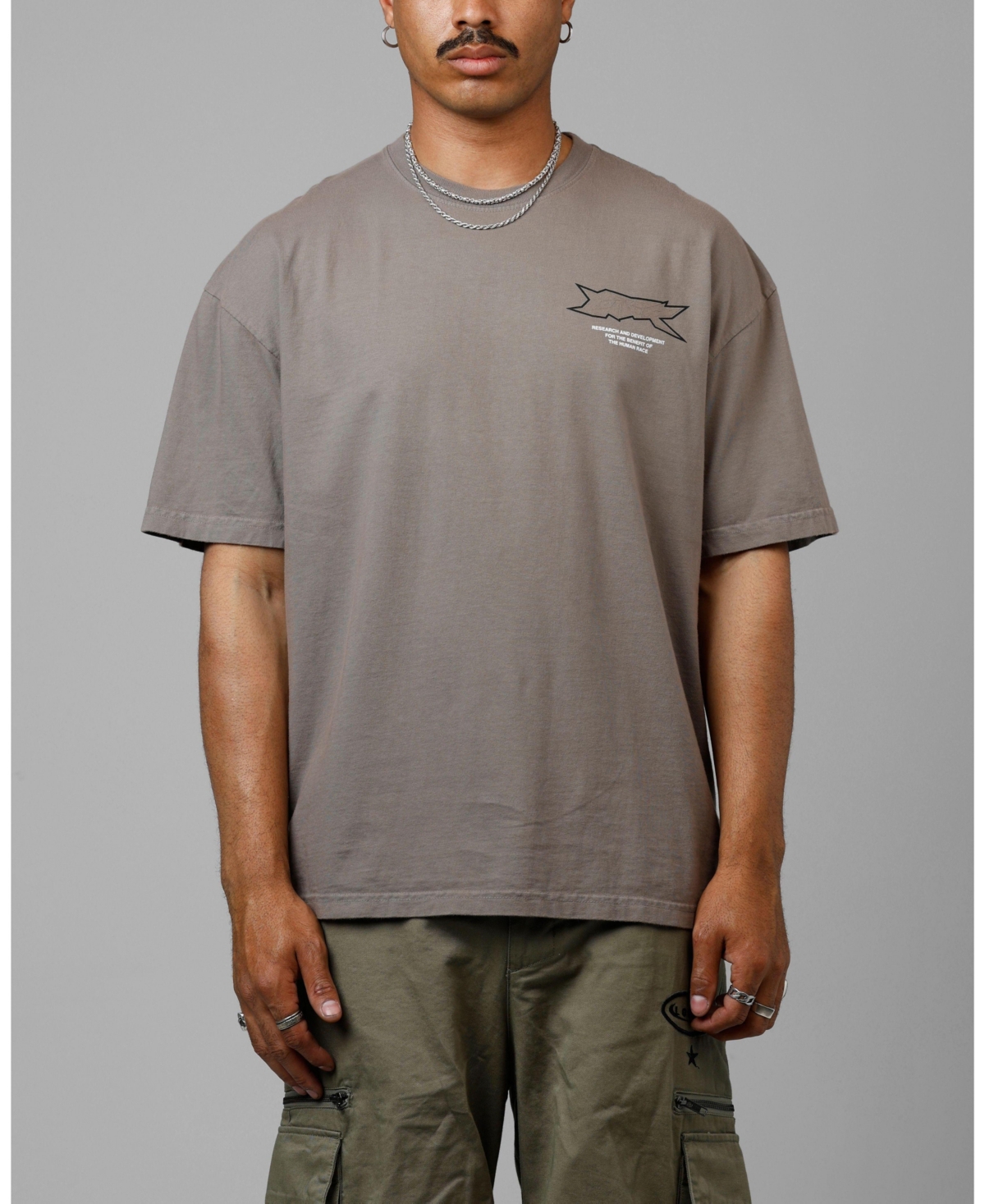 Click here for Loiter Mens Runway T-Shirt. - Dark grey prices