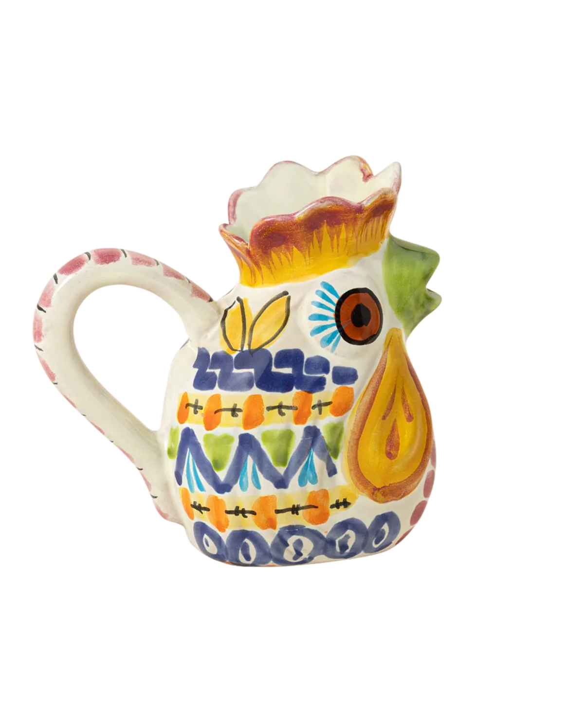 Click here for Uncommon Goods Majolica Rooster Hand-Painted Cream... prices