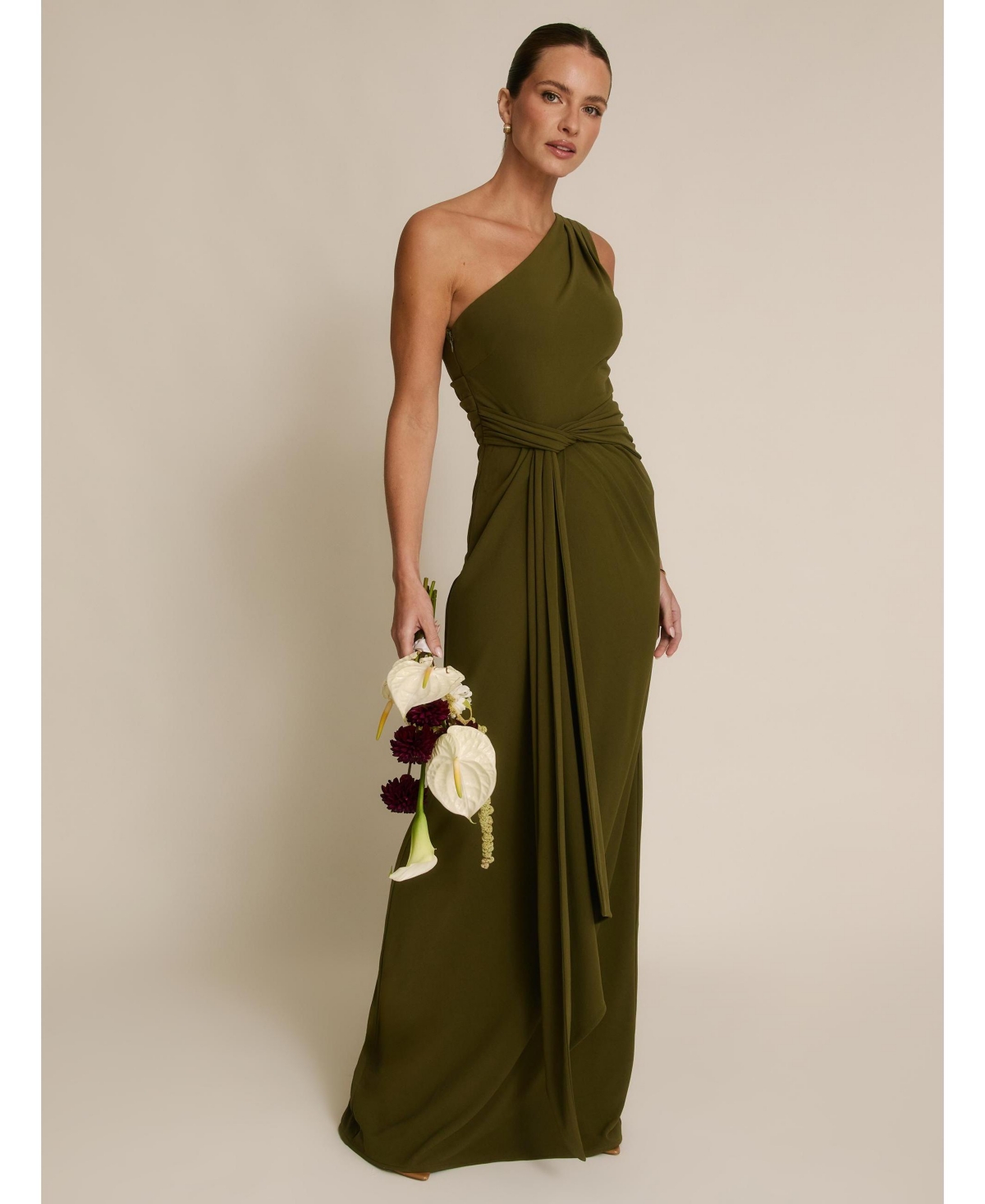 Click here for Six Stories Womens One Shoulder Drape Stretch Brid... prices