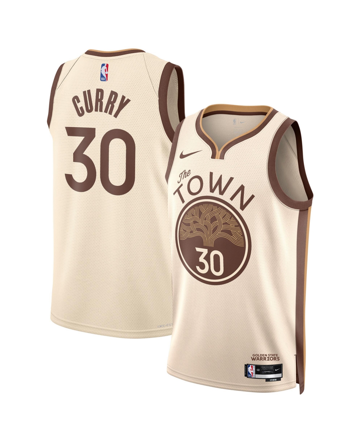 Click here for Nike Mens and Womens Stephen Curry Tan Golden Stat... prices