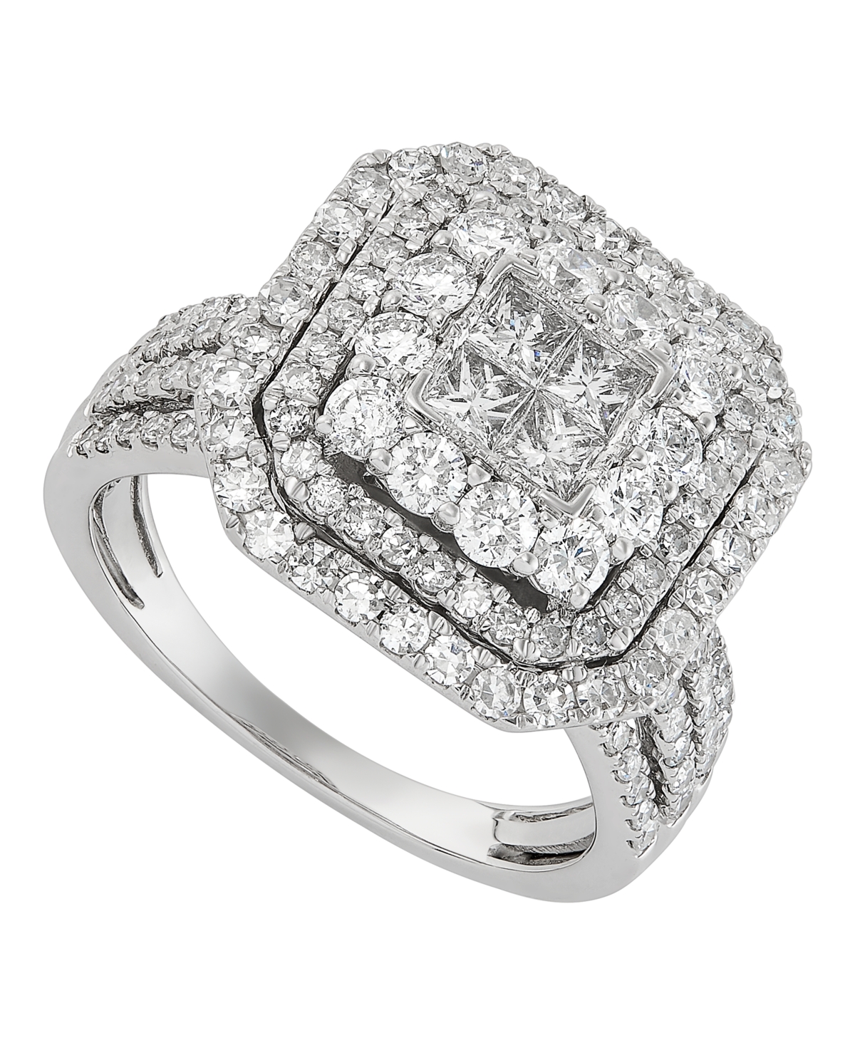 Click here for Macys Diamond Ring (2 ct. t.w.) in 10k White Gold... prices