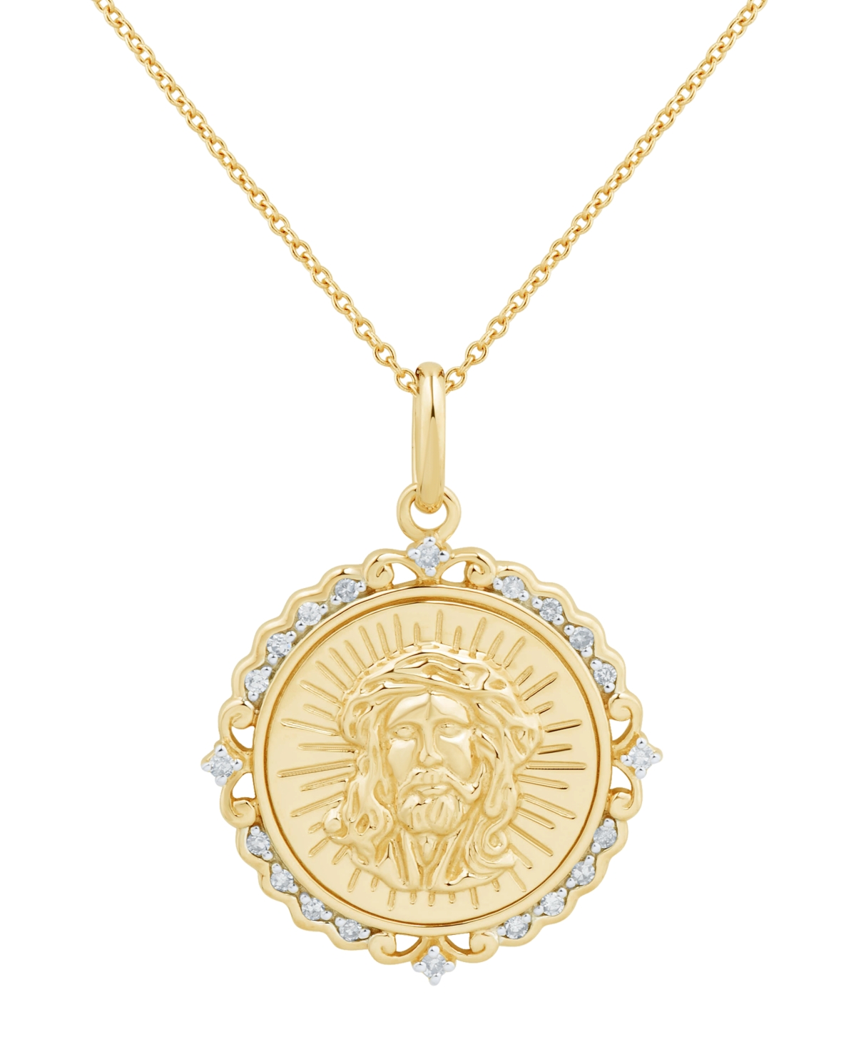 Click here for Macys Diamond Pendant Necklace (1/10 ct. t.w.) in... prices