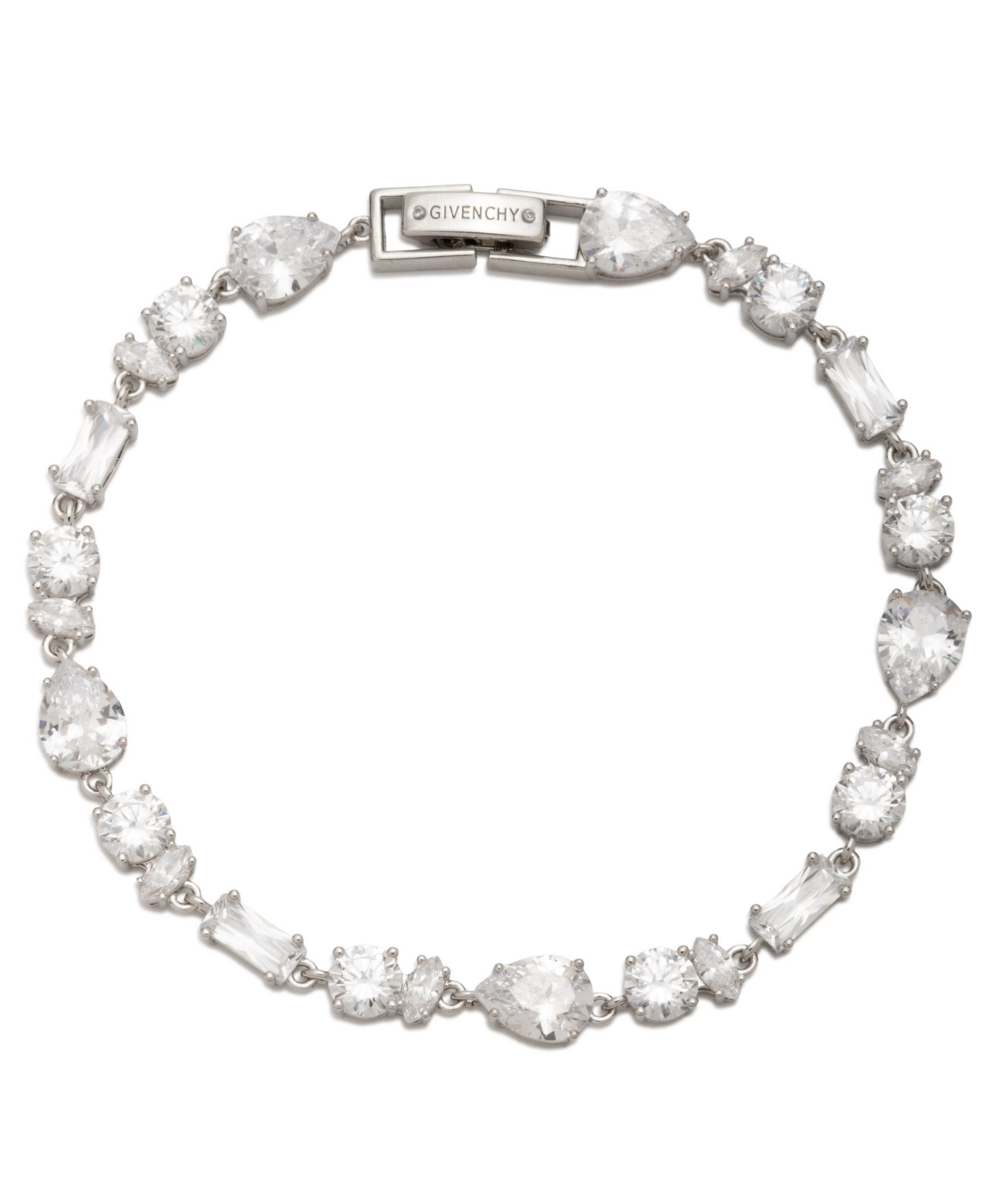 Click here for Givenchy Cubic Zirconia Open Flex Bracelet - White prices