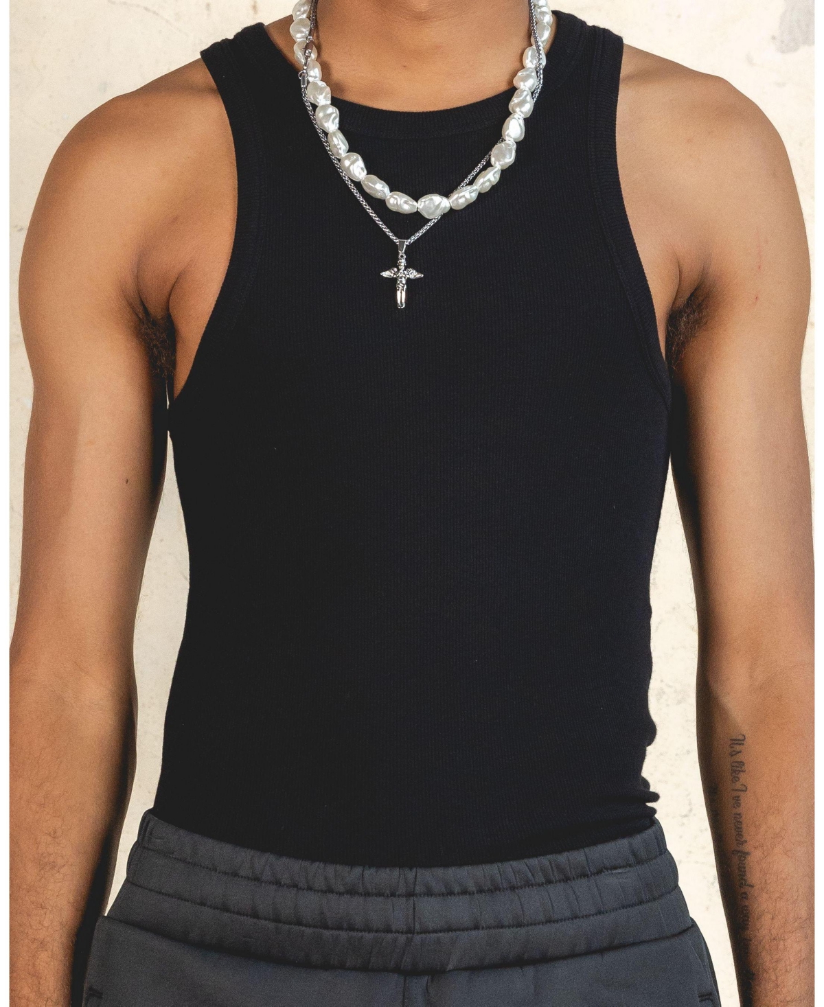 Click here for mnml Mens 404 Ribbed Singlet prices