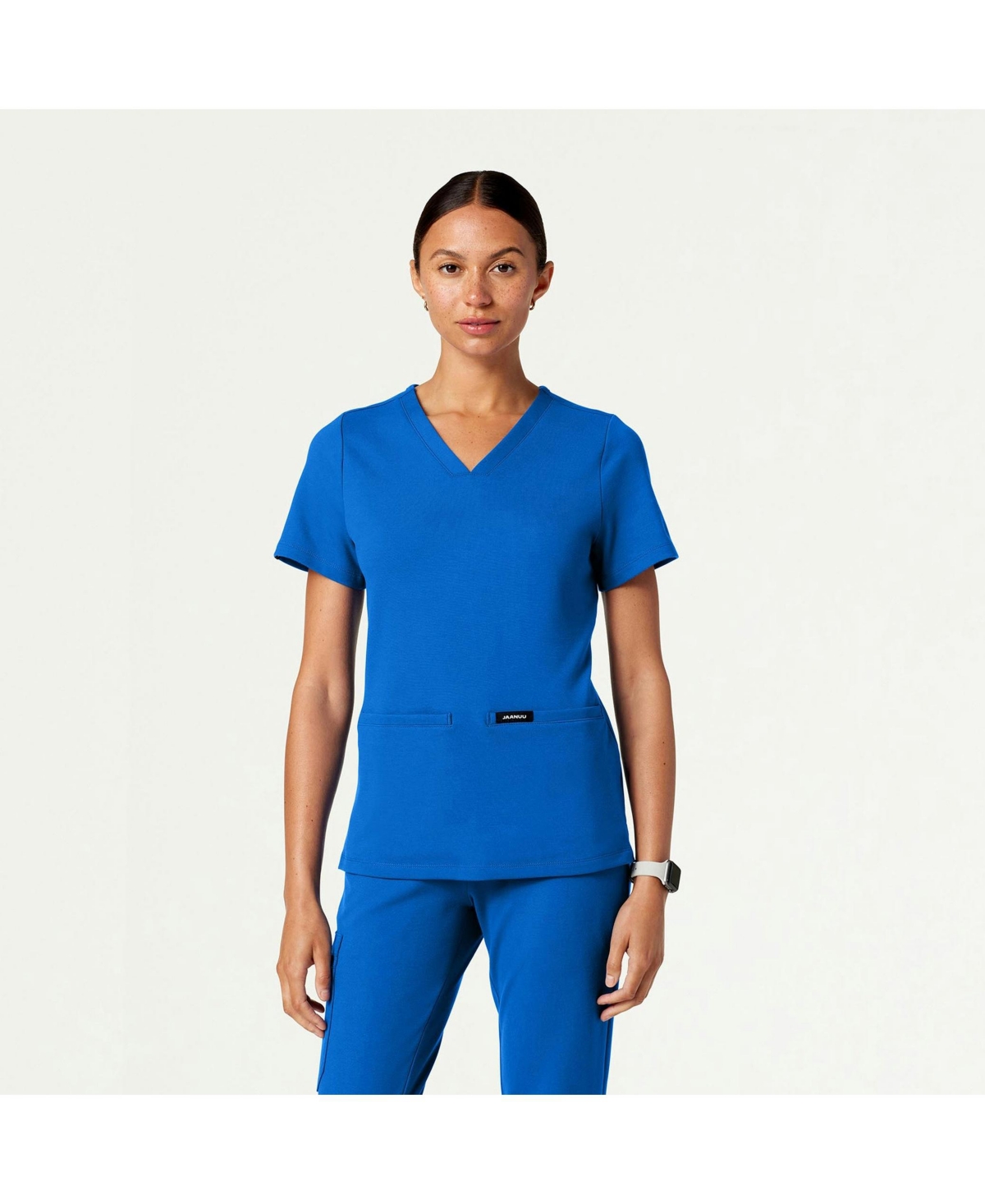 Click here for Jaanuu Plus Size Cesi 2-Pocket Slim Knit V-Neck Sc... prices