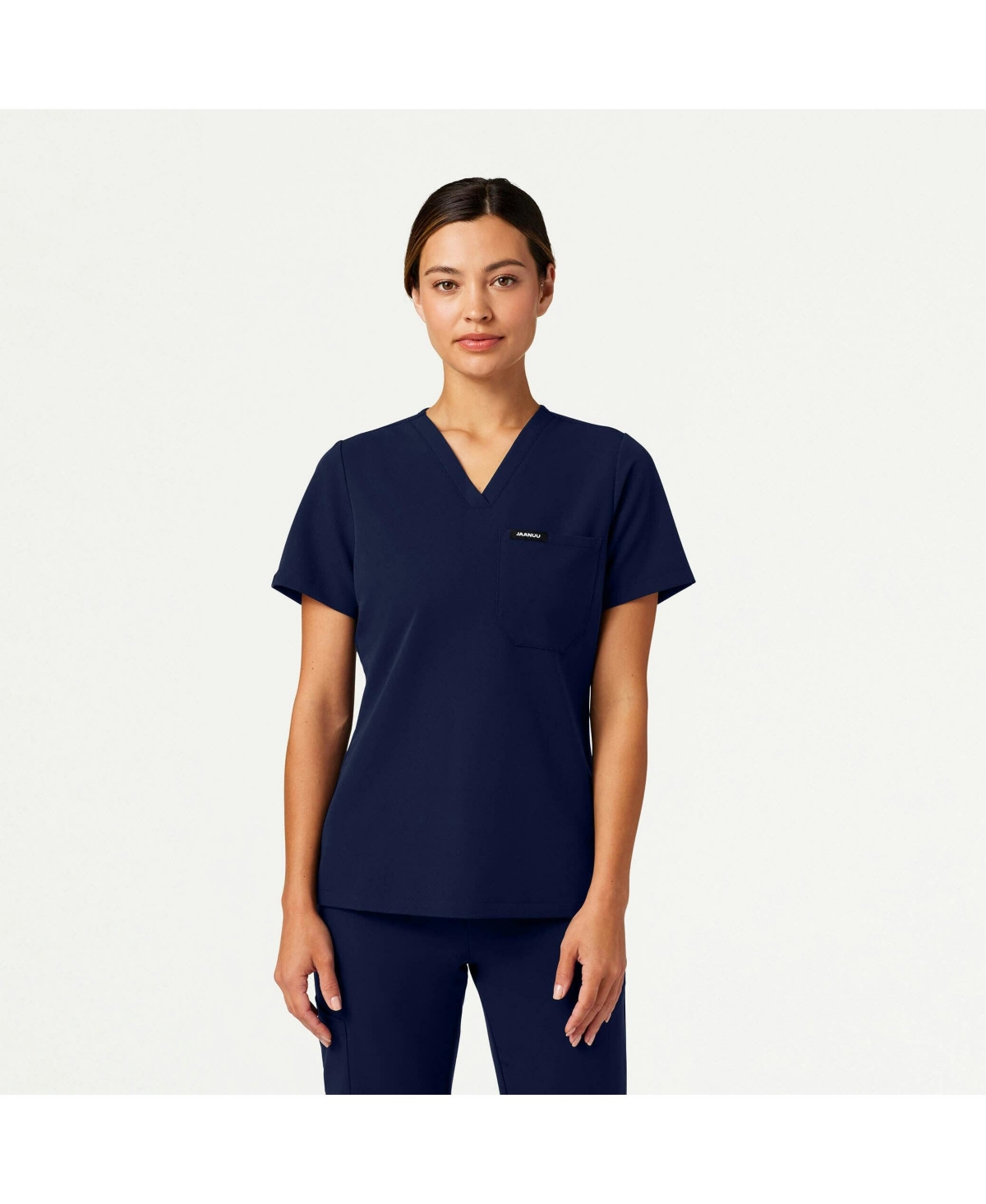 Click here for Jaanuu Womens Rhena 1-Pocket Slim V-Neck Scrub Top... prices