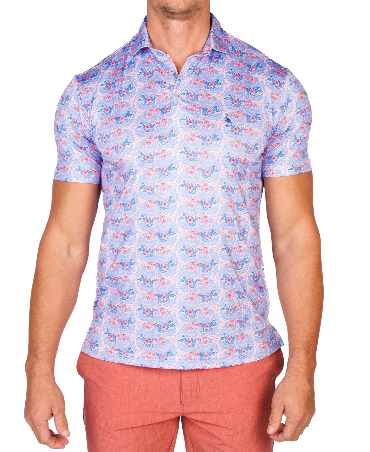 Click here for TailorByrd Mens Nautical Bloom Performance Polo -... prices