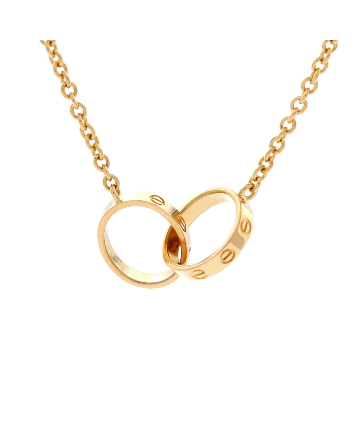 Click here for Pre-Owned Cartier Love Interlocking Necklace - 18k... prices