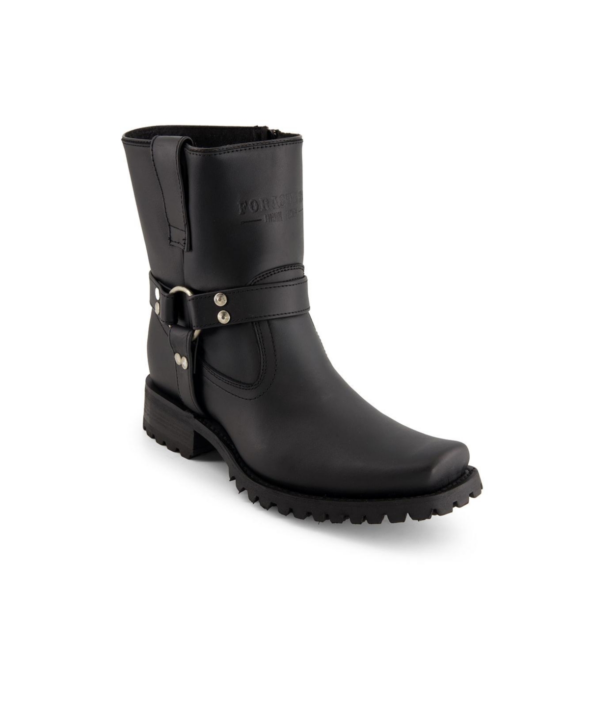 Click here for Forastero Mens Leather Biker Boots with zipper clo... prices