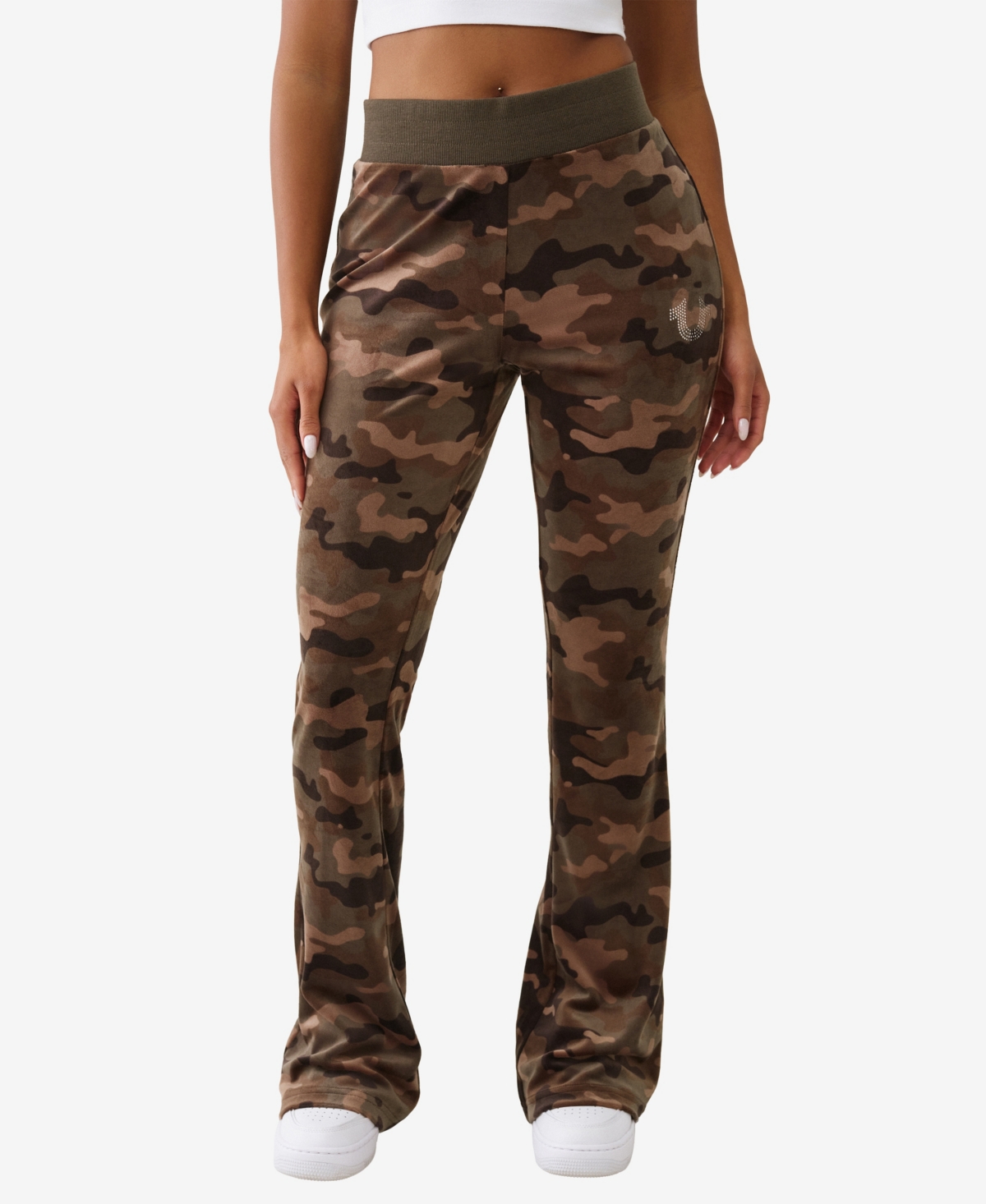 Click here for True Religion Womens Camo Velour Bootcut Pants - B... prices