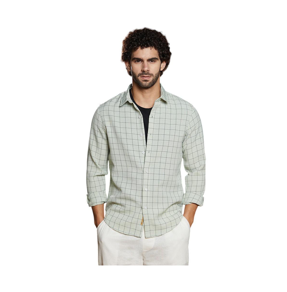 Click here for Campus Sutra Mens Ivory White Graph Check Shirt -... prices