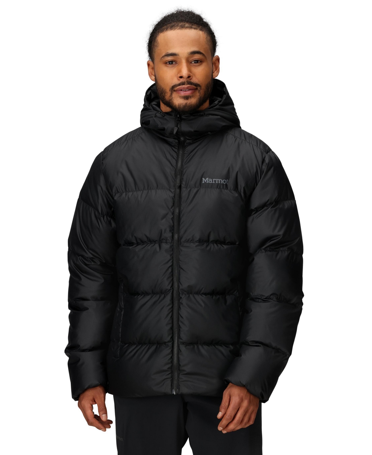 Click here for Marmot Mens Guides Down Hooded Jacket - Black prices
