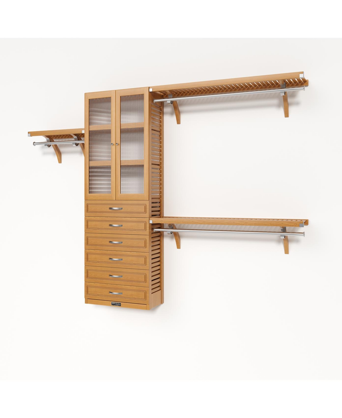 Click here for Solid Wood Reach-In Closet Organizer with 6 Drawer... prices
