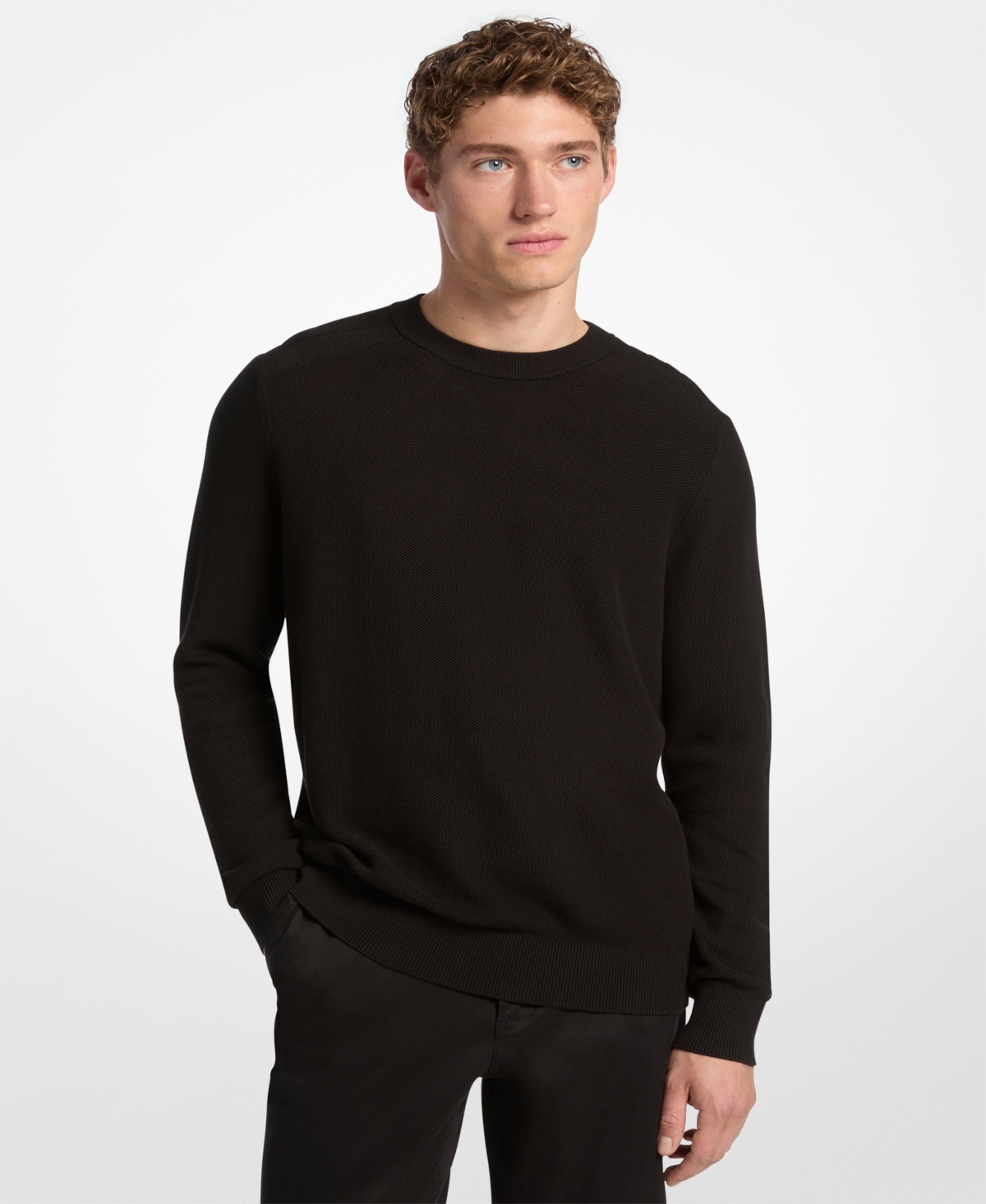 Click here for Michael Kors Mens Mouline Textured Crewneck Sweate... prices