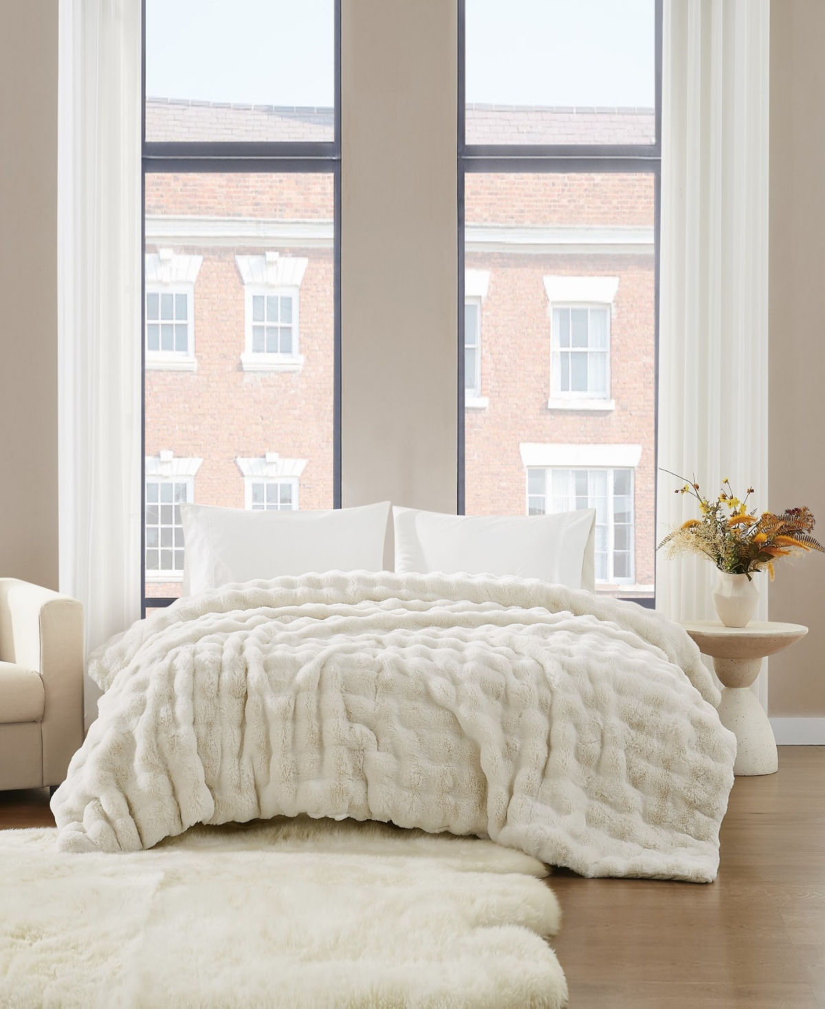 Click here for Brooklyn Loom Bubble Bed Blanket  Full/Queen - Ivo... prices