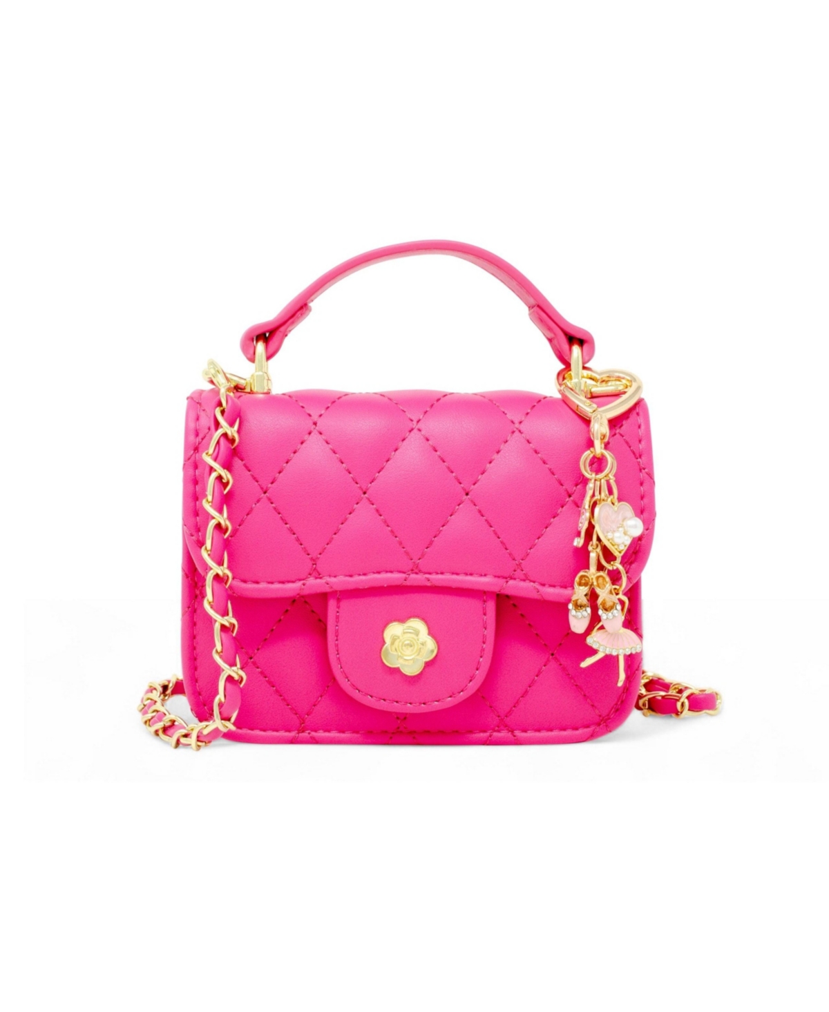 Click here for Zomi Gems Tiny Quilted Ballet Charm Handbag prices