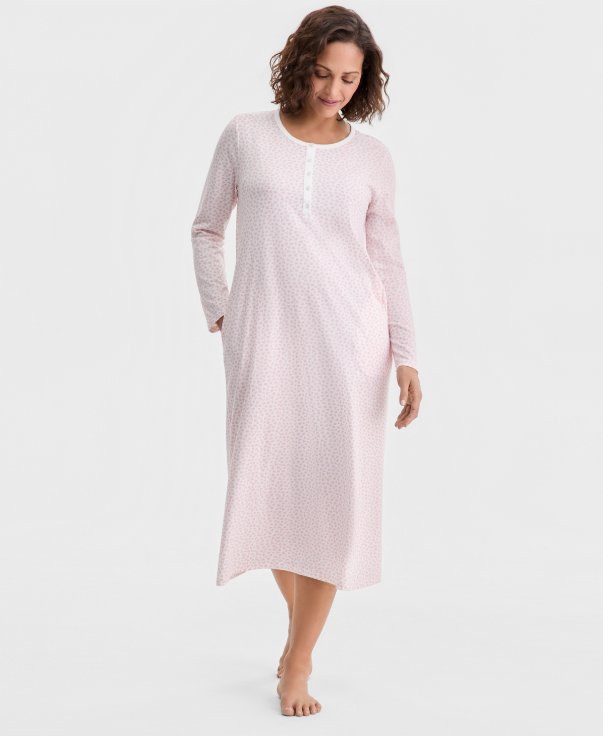 Click here for Charter Club Womens Cotton Long-Sleeve Nightgown... prices