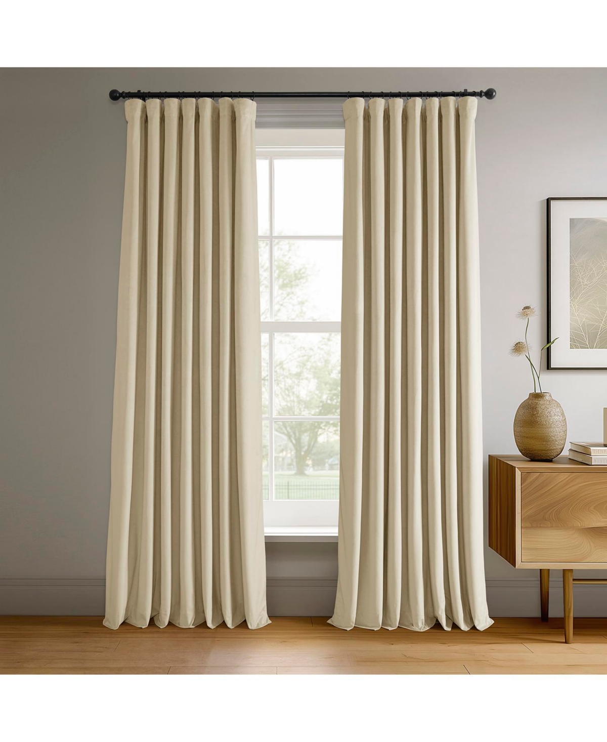Click here for Half Price Drapes Neutral Ground Signature Velvet... prices