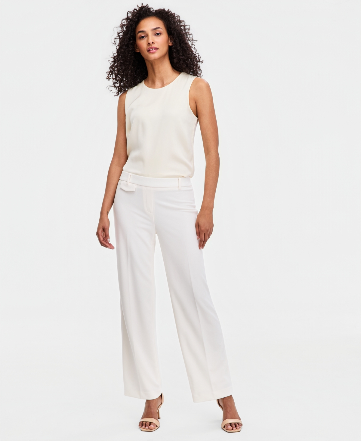 Click here for Anne Klein Petite Pull-On Pants - White Dove prices