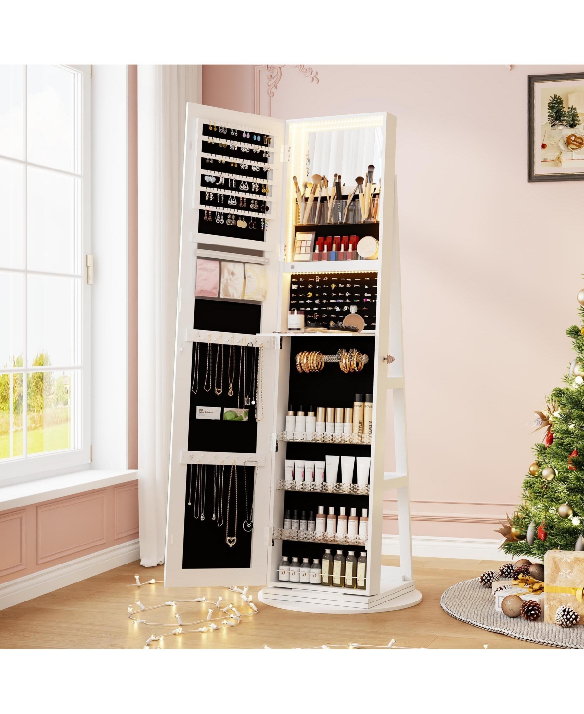 Click here for Vlsrka Color Block Full Length Mirror - White prices