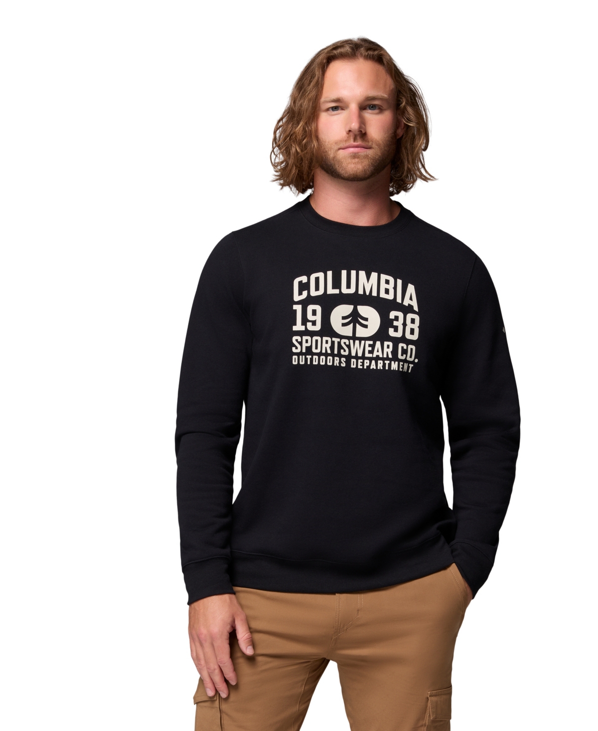 Click here for Columbia Mens Trek Crew Sweatshirt - Black  Outdoo... prices