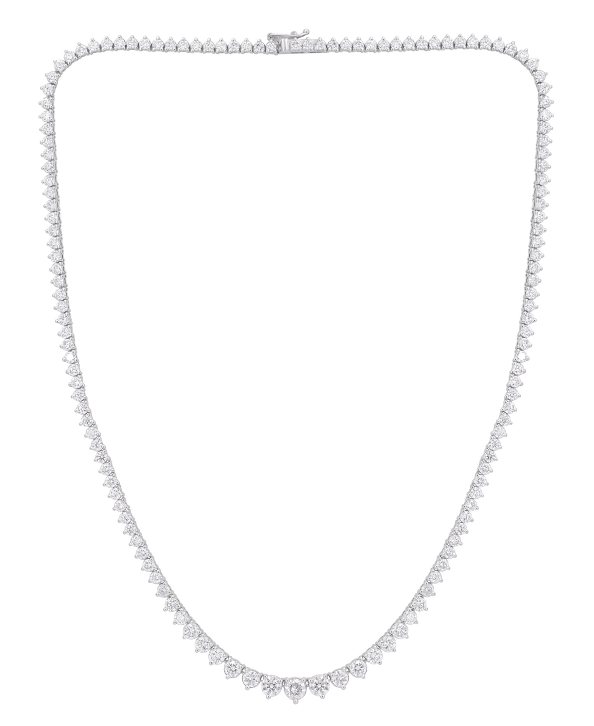 Click here for Macys Diamond Graduated Martini Tennis Necklace (1... prices