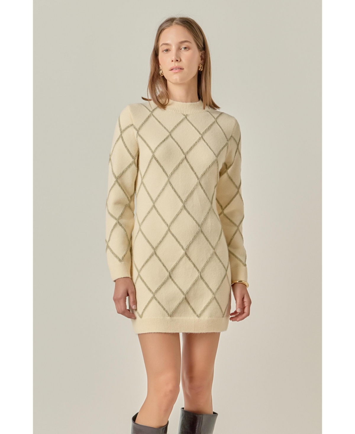 Click here for English Factory Womens Knit Dress Featuring a Lure... prices