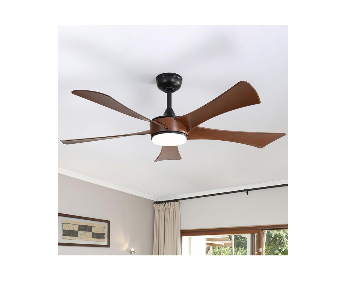 Click here for Sofucor 52-inch Modern Black 5-Blade Ceiling Fans... prices