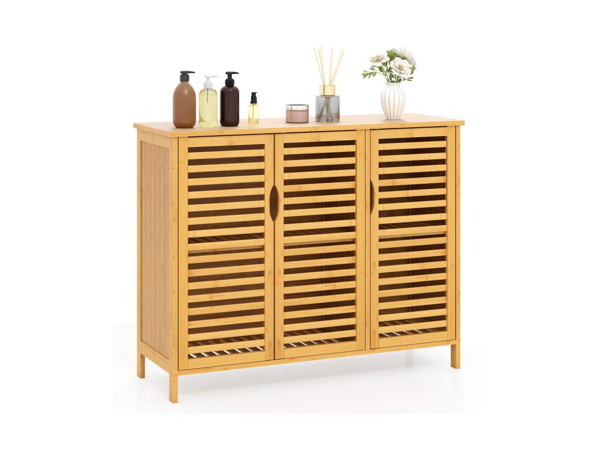 Click here for Slickblue Bathroom Storage Cabinet with 3 Wicker D... prices