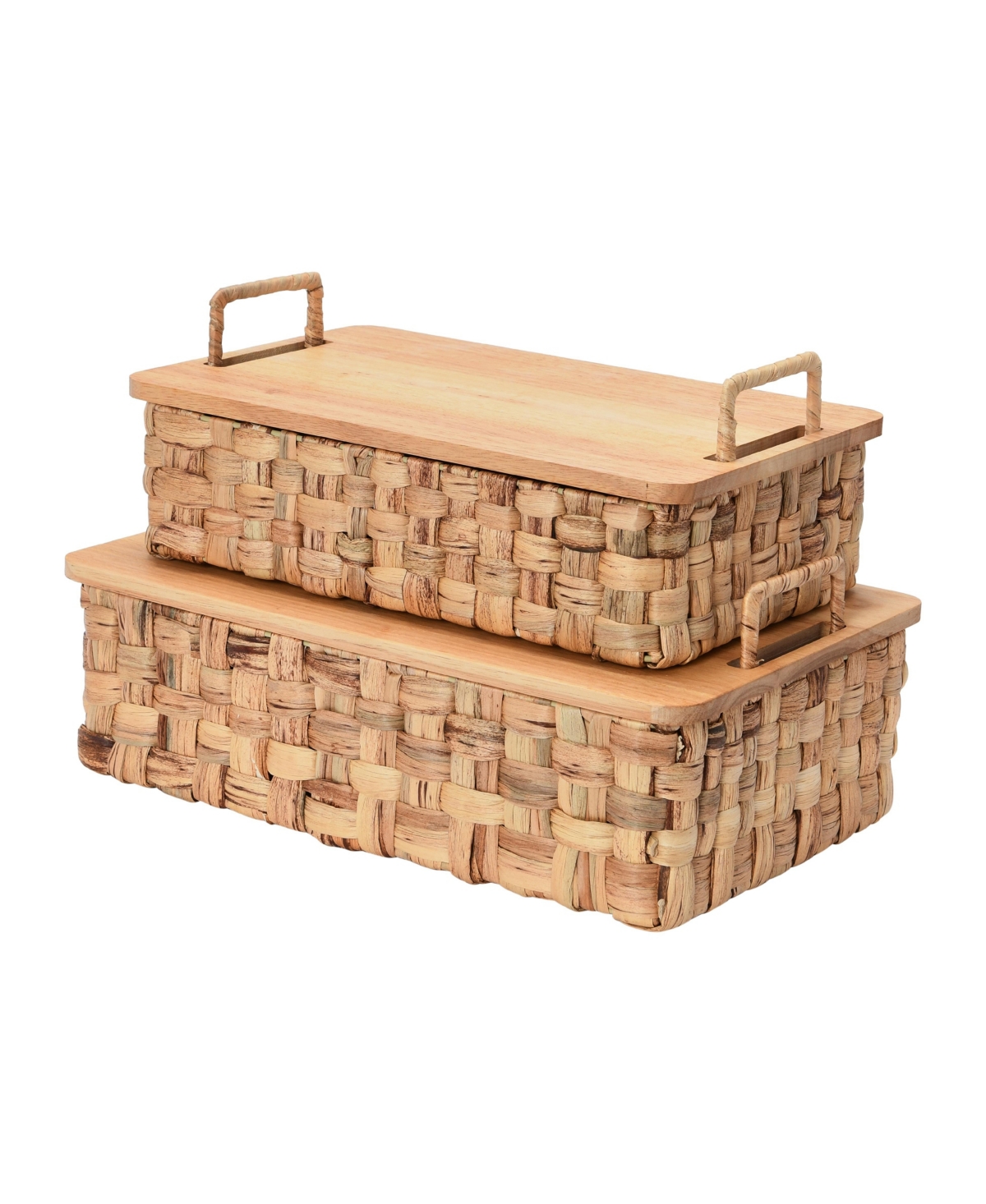Click here for Household Essentials Stackable Hyacinth Baskets wi... prices
